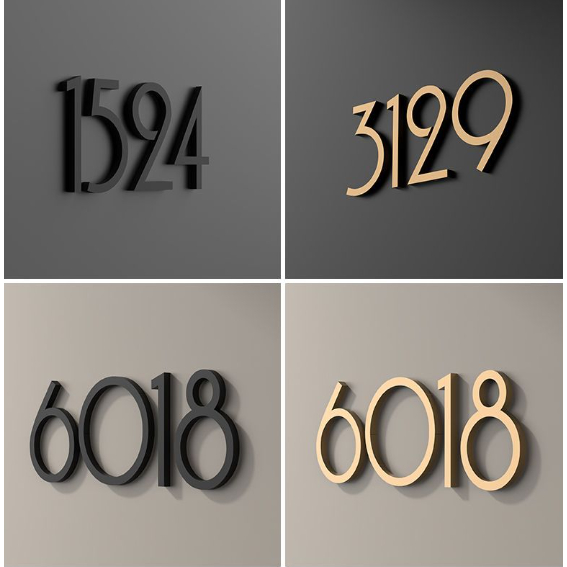 Creative Unique Design House Number Hotel Apartment Room Number Plate ...