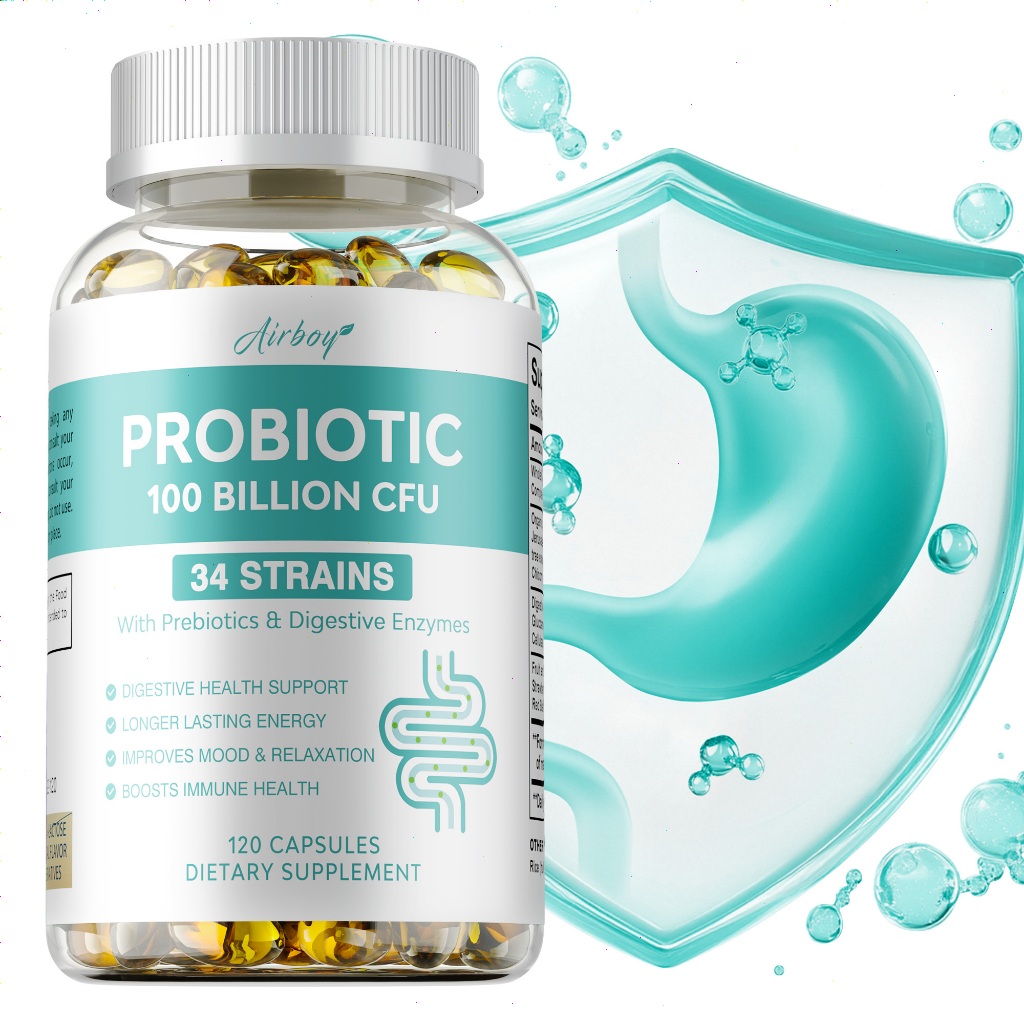 Probiotic Capsules, 34 strains of bacteria to enhance intestinal flora ...