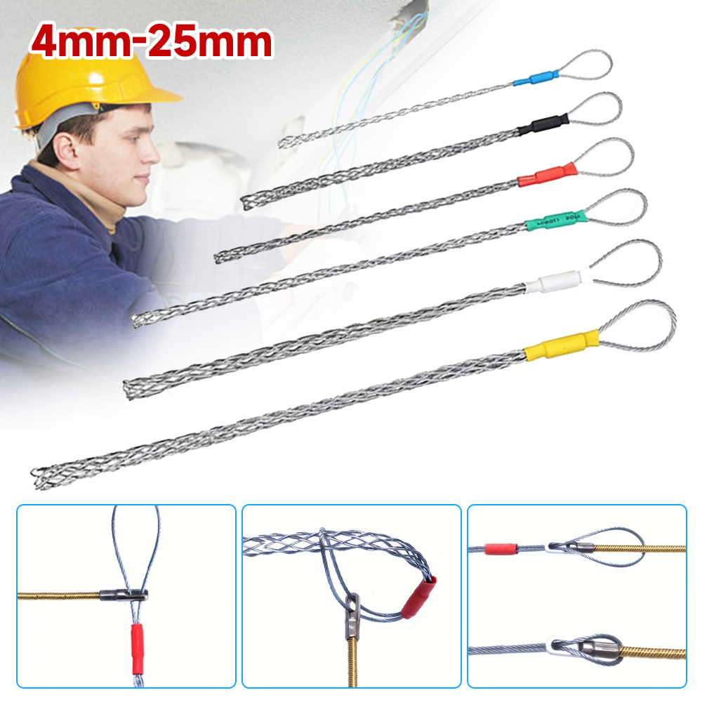 6 Colors Cable Puller Wire Grip Galvanizing Metal Cable Pulling Socks ...