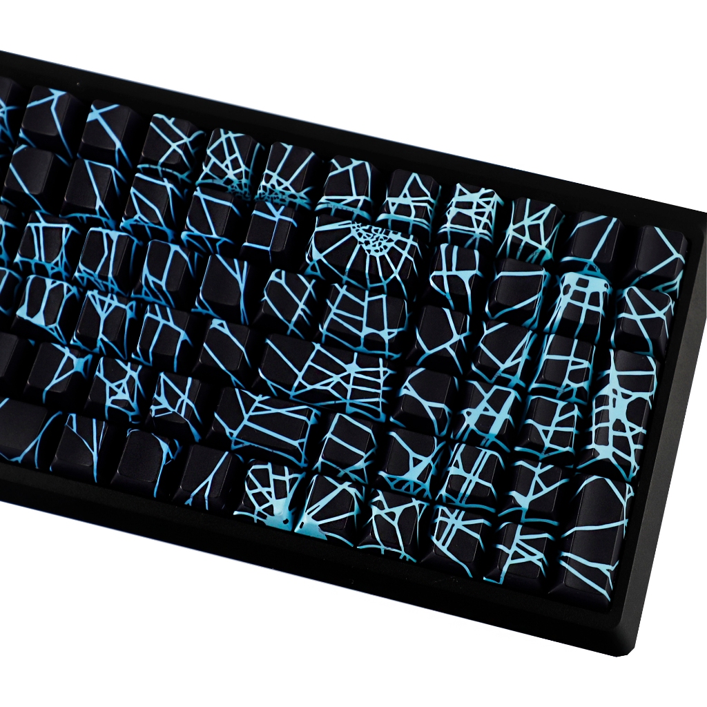 YMDK 134 131 Key Spider Web Shine Through Theme Cherry Profile Side-Lit ...