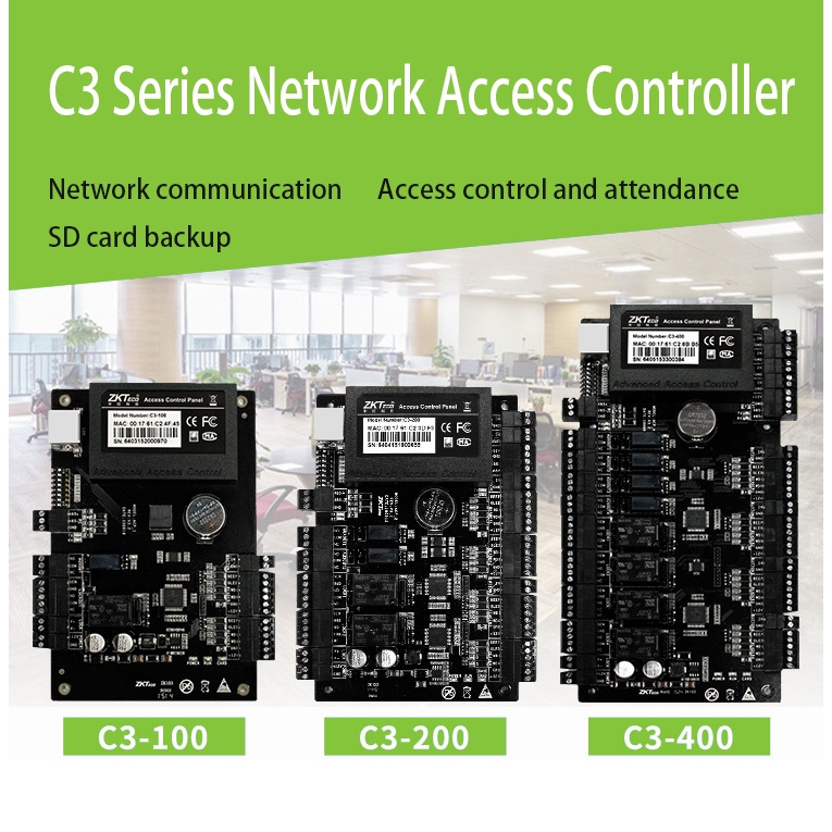 C3 Series TCP/IP Network Access Control Panel Board With Software For Access Control | Shopee ...