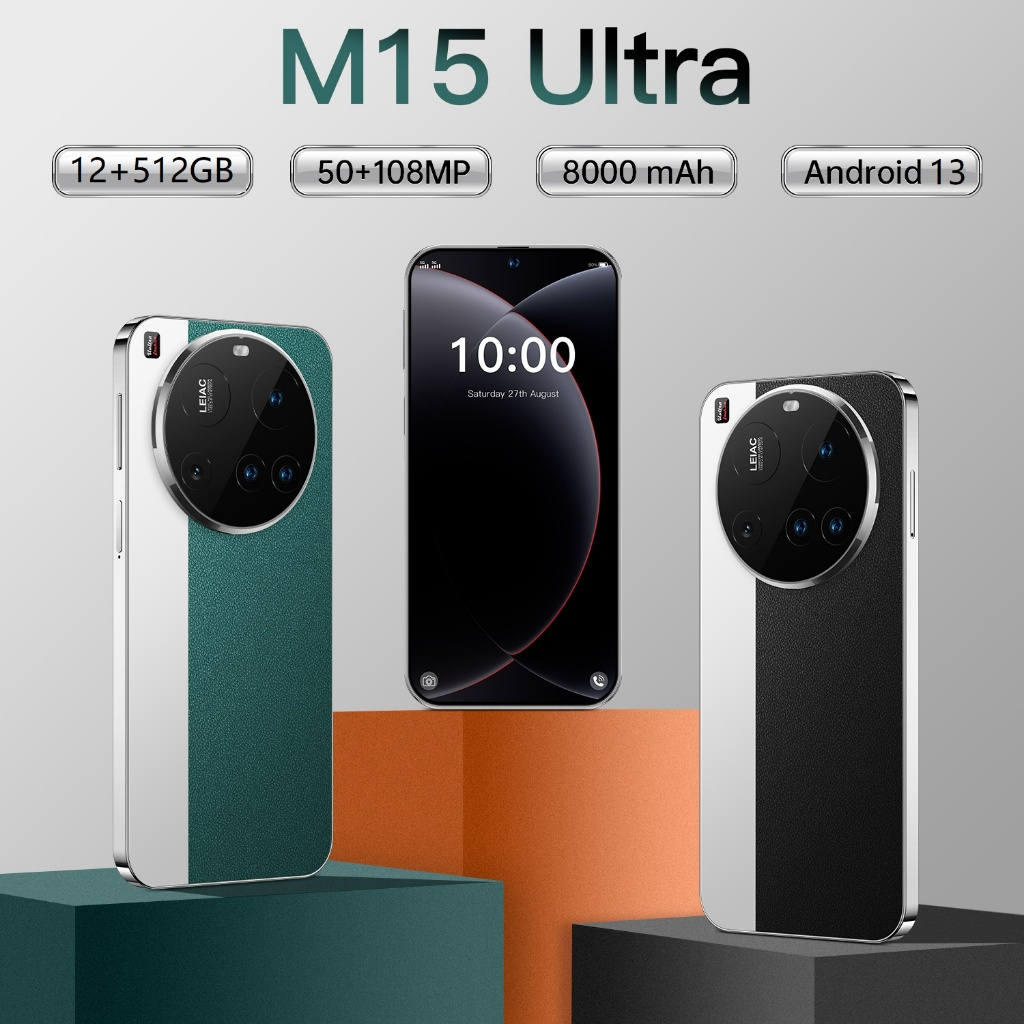 M15 Ultra 4G/5G NEW Smartphone 6.7-inch Ultra HD Full Screen Phone ...