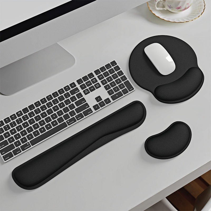 Memory foam wrist pads mouse pads wrist rests keyboard pads office hand ...