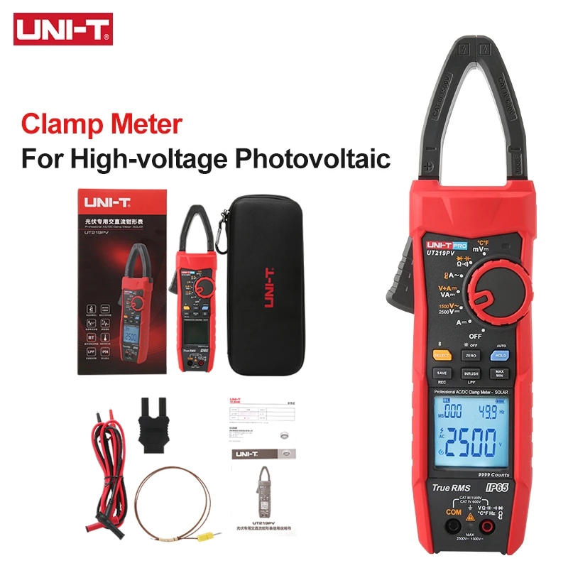 UNI-T UT219PV Photovoltaic Digital Clamp Meter 1500V 2500V Digital ...