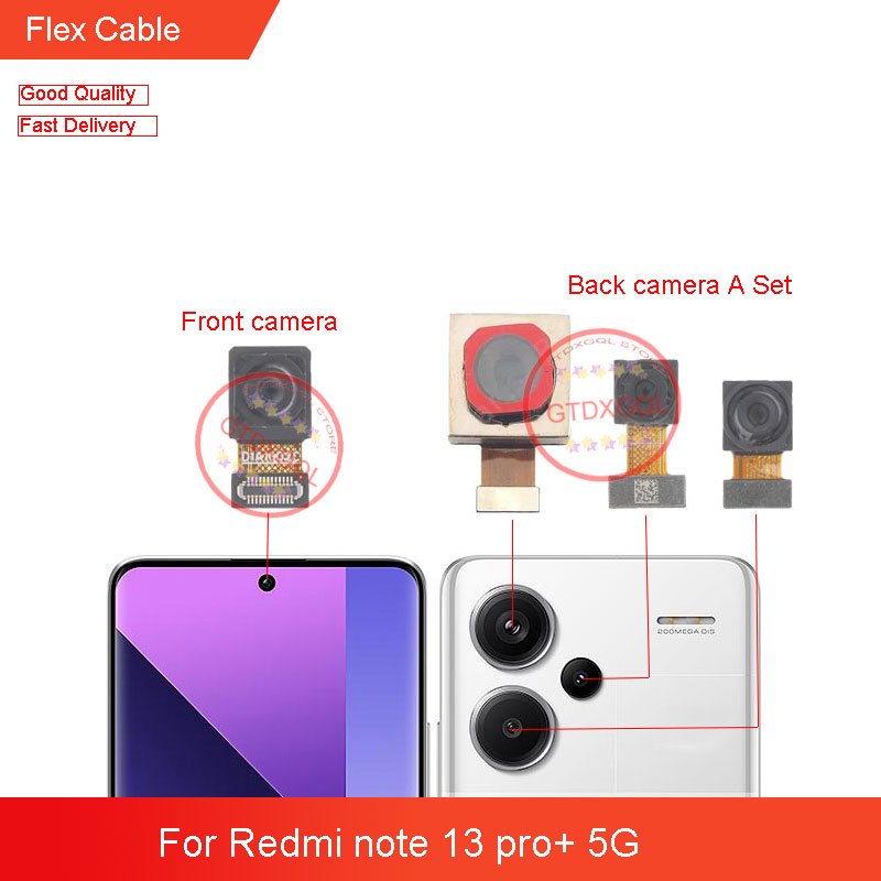 Original Front Camera For Redmi note 13 pro+ 5G Main Facing Camera ...