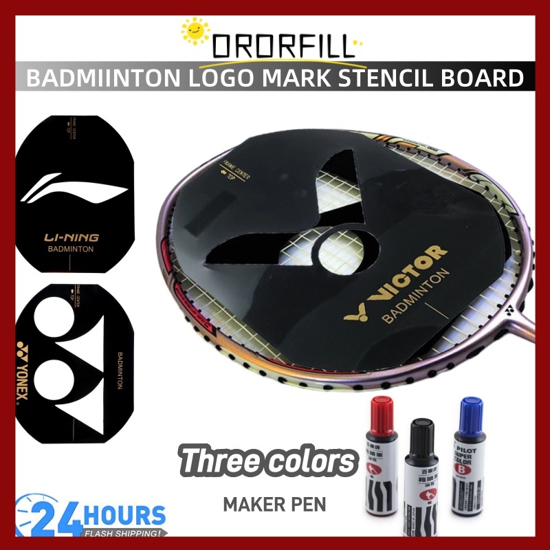 ORORFILL Badminton Racket Stencil Mark, Tennis raket LOGO Mark ...