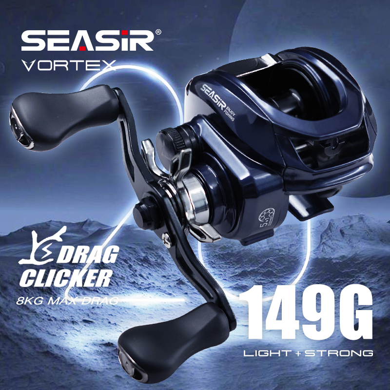 Seasir Vortex Baitcasting Fishing Reel 7.0:1 High Speed Gear Ratio 5 ...
