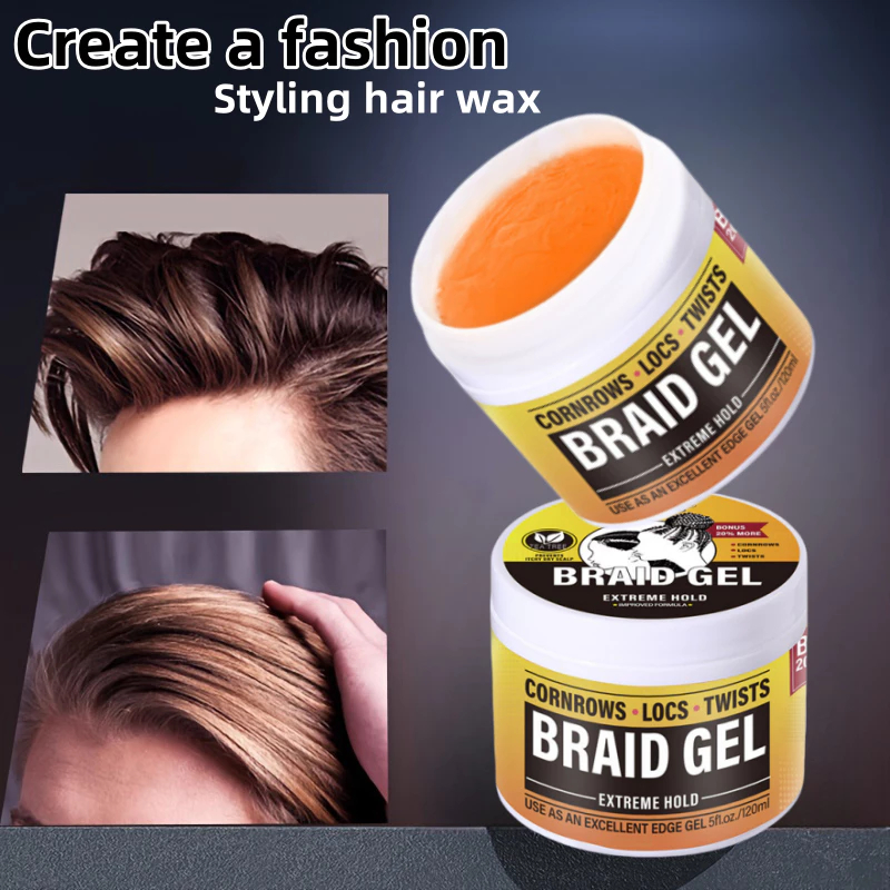 Easy to style! Hair styling wax Hair wax Hair gel Braiding wax Fragrant ...