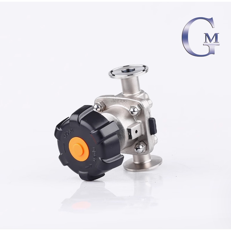 TP316L DN15 to DN50 2 Way Stainless Steel Sanitary Diaphragm Valve Tri ...