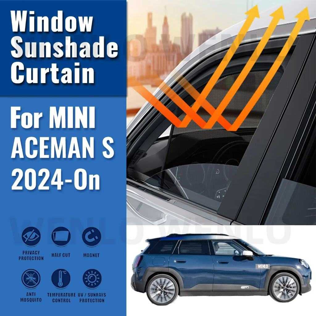 Car Windshield Window Privacy Mesh Blind Sunshade For MINI ACEMAN J05 ...