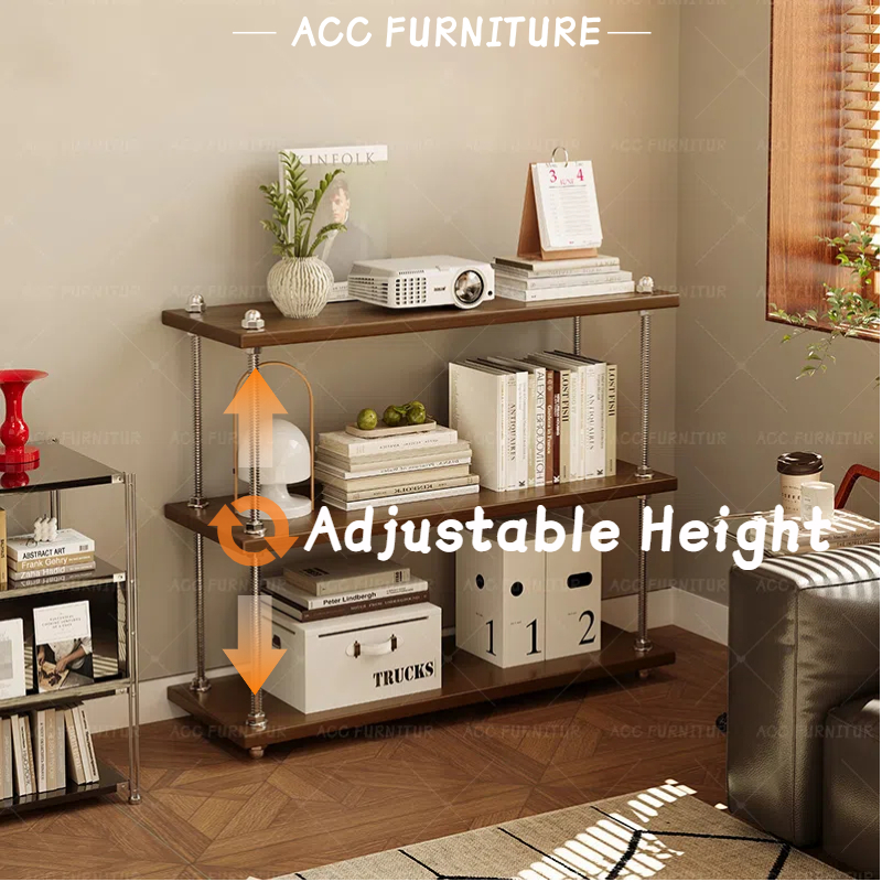 【ACC】Adjustable Height Multifunctional Shelf Rack 3-4 Layers DIY Simple ...