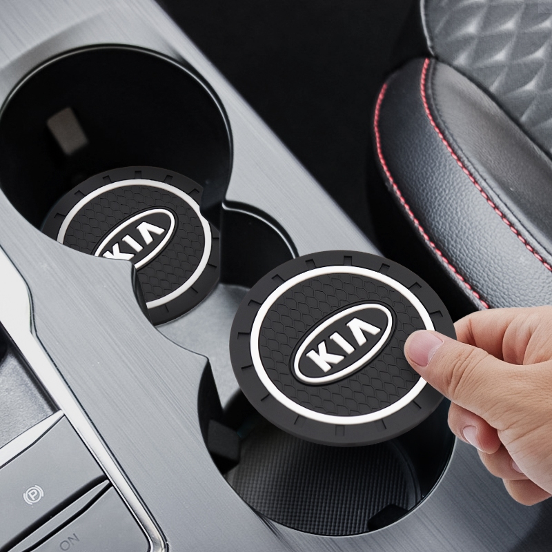 Kia Car Logo Coaster Diameter 72mm Trim for Kia Sportage Seltos spectra ...