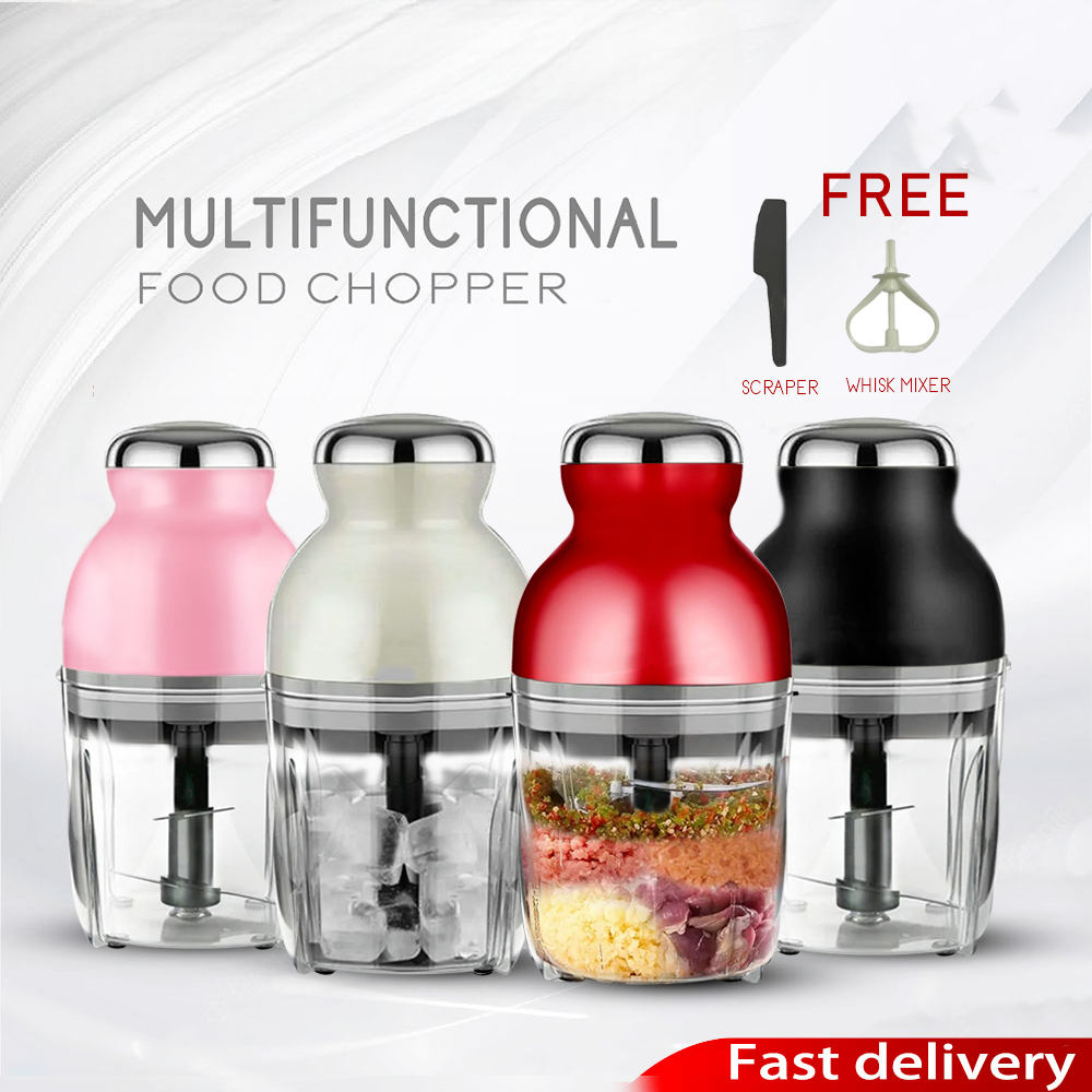 Electric Blender Food Chopper 900ML Blender Cutter Spin Grinder Mixer ...