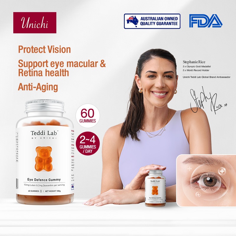 【Official】Unichi Eye Defence Teddi Lab Gummy (60 Gummies) Protect ...