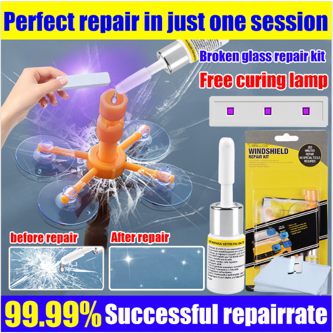 Perfect repair in just one session！gam cermin kereta retak 99.99% ...
