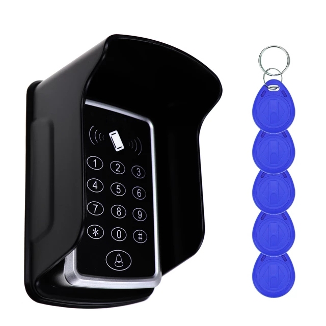 125KHz RFID Access Control Keypad EM Card Reader Door Access Control System Door Lock Opener ...