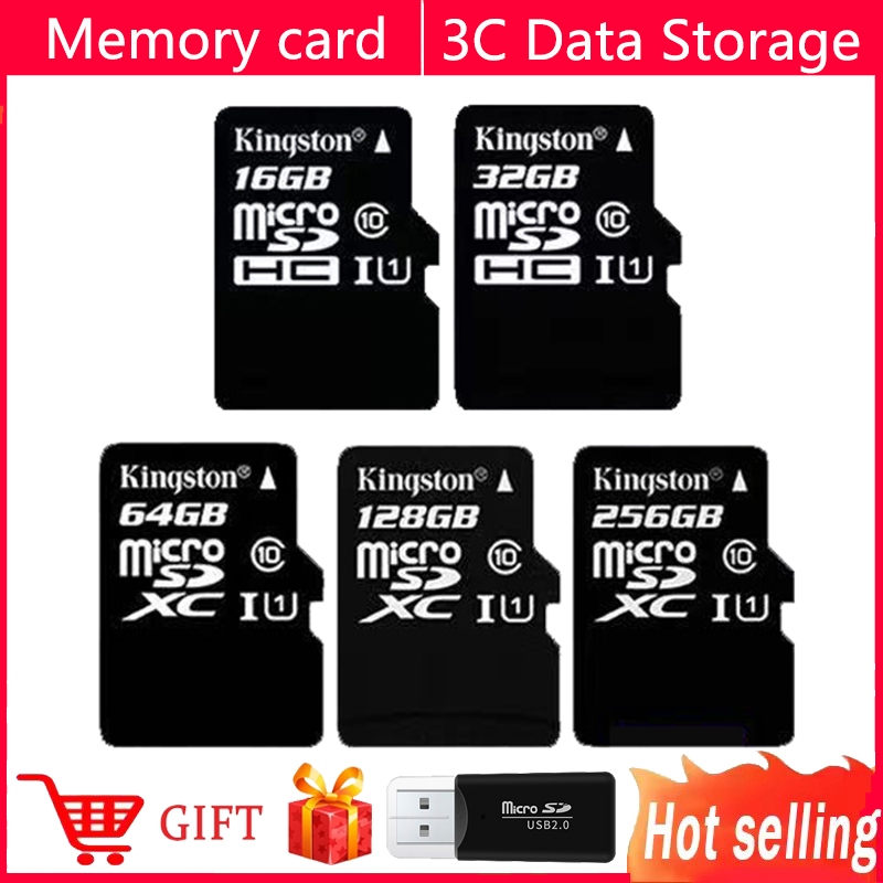Kingston Micro SD Card 32GB/64GB/128GB/256GB/512GB Class 10 High-Speed ...