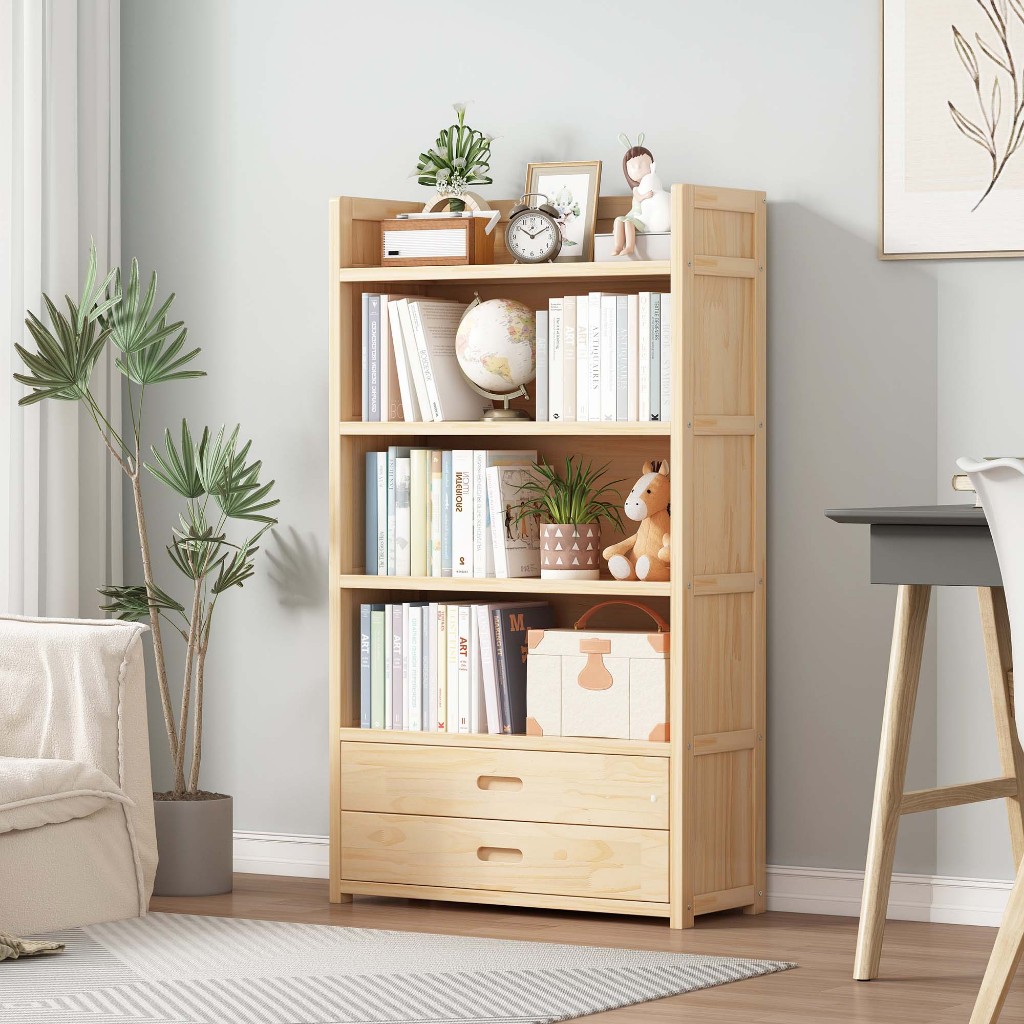 Rak buku Bookshelf Kitchen cabinet Almari buku Book shelf rack Book ...