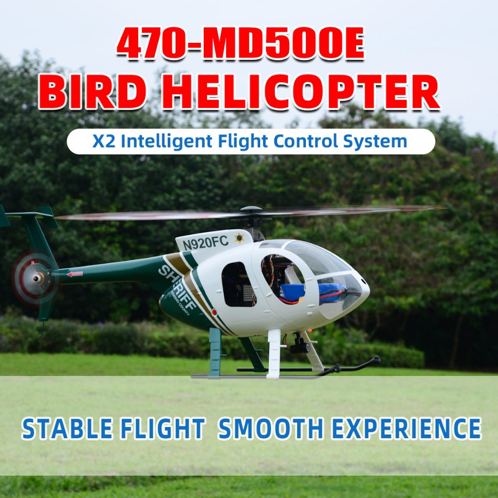 Roban 470 Size MD500E RC Helicopter RTF Version Jet Ranger Electric RC ...