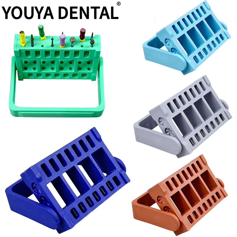 16 Holes Root Canal File Block Holder Autoclavable Nail Art Grinding ...