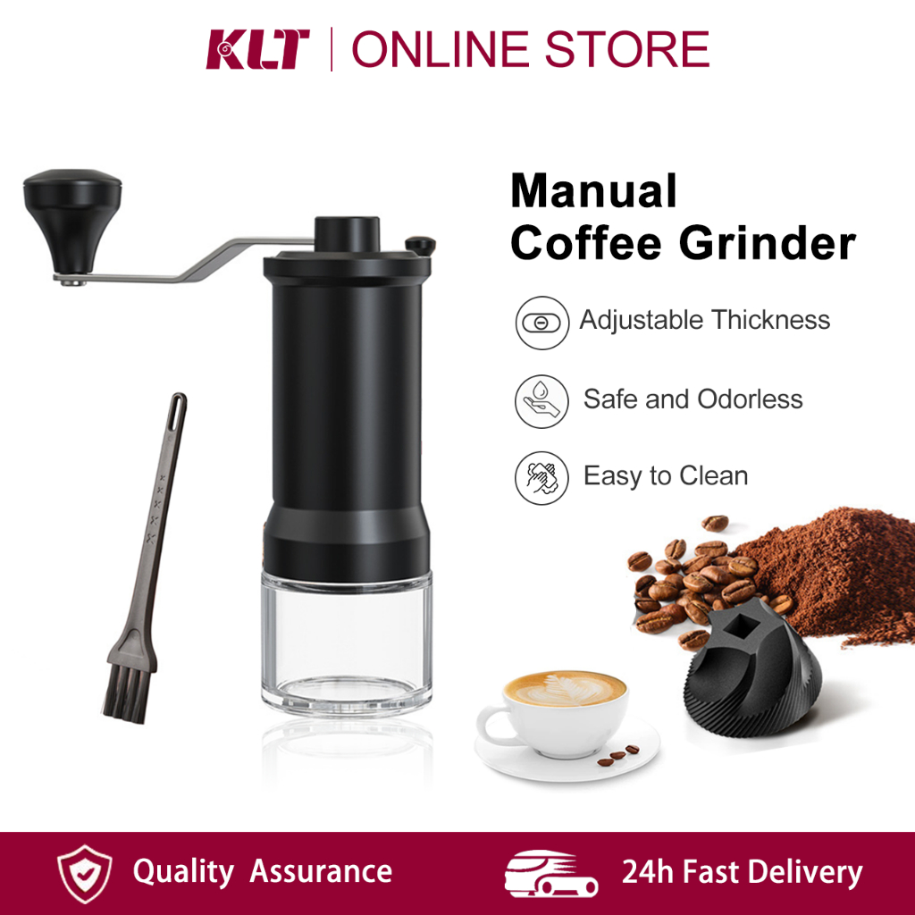CLITON Portable Manual Coffee Bean Grinder Coarseness Adjustment ...