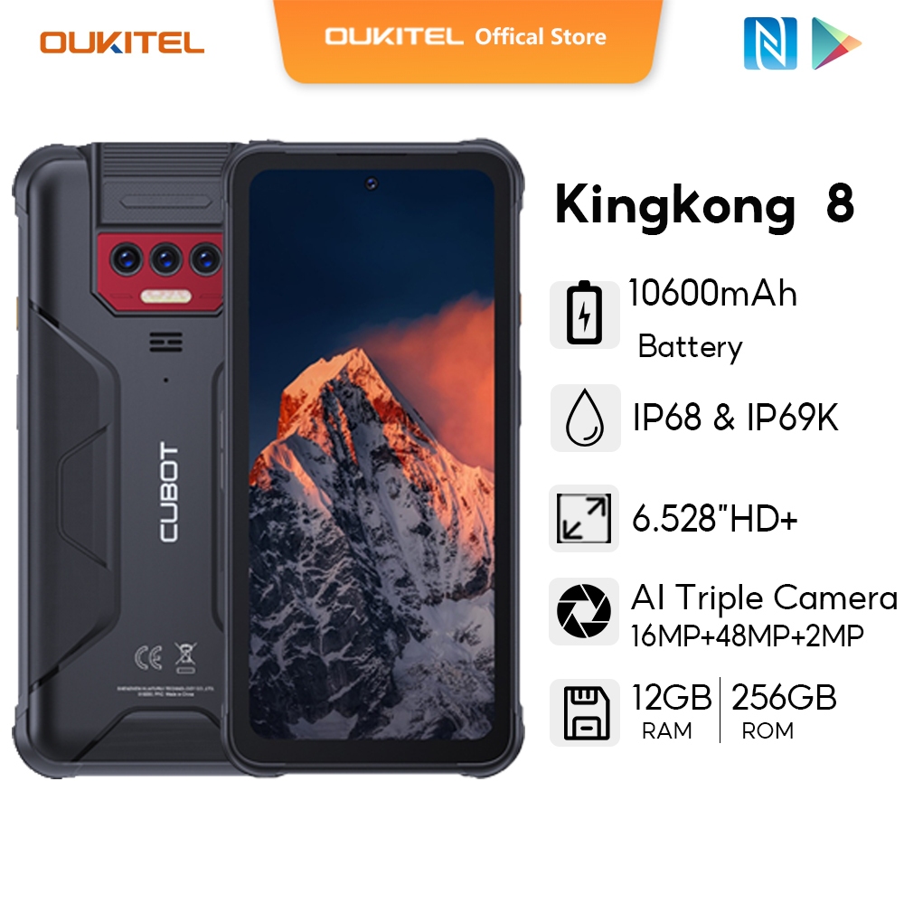 [LOCAL STOCK] OUKITEL Cubot KingKong 8 12GB+256GB Mobiles 10600mAh ...