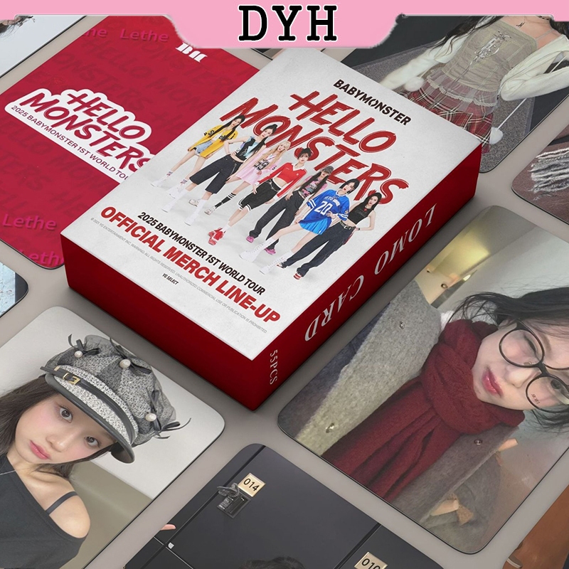 55pcs/box BABYMONSTER Photocards Hello Monsters REALLY LIKE YOU Stuck ...