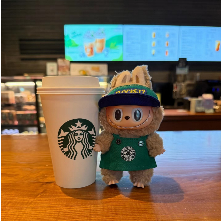 15/17cm labubu plush party first and second generation Pop Mart vinyl ...