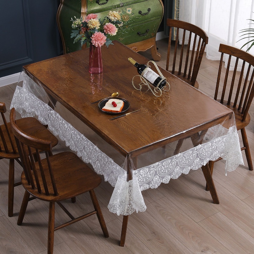 PVC Table Cloth Waterproof And oil-Proof Tablecloth Dining Tablecloth ...
