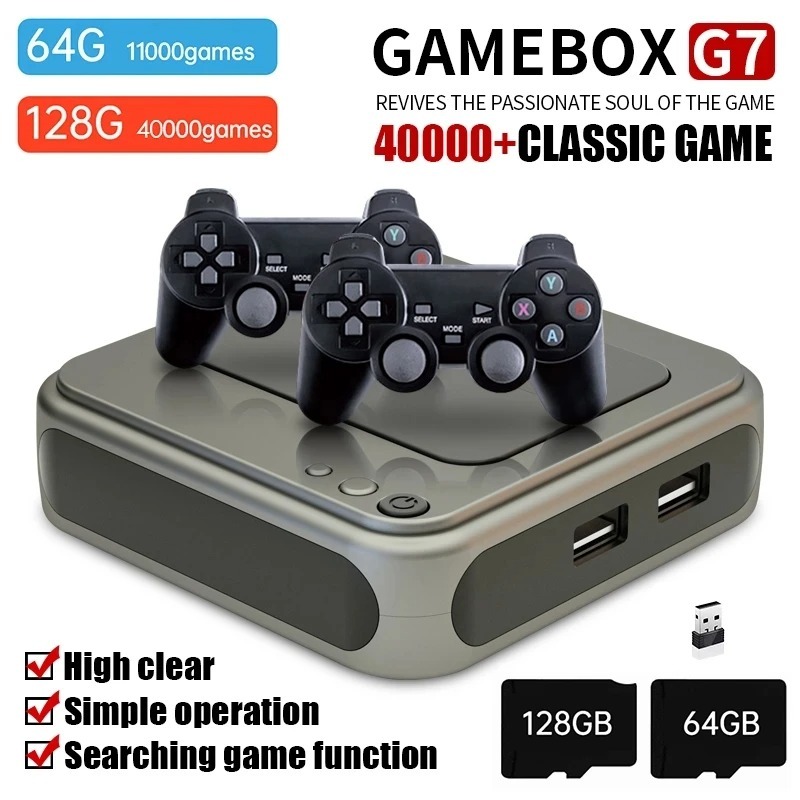 Gamebox G7 Retro Video Game Consoles HD TV Game Player Wireless ...