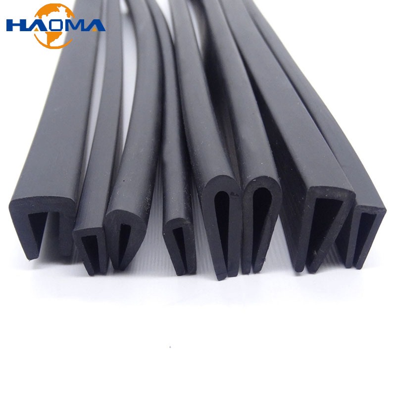 1/2/3Meters Black Rubber Edge Strip U Section Anti Oil Seal Edge Shield ...