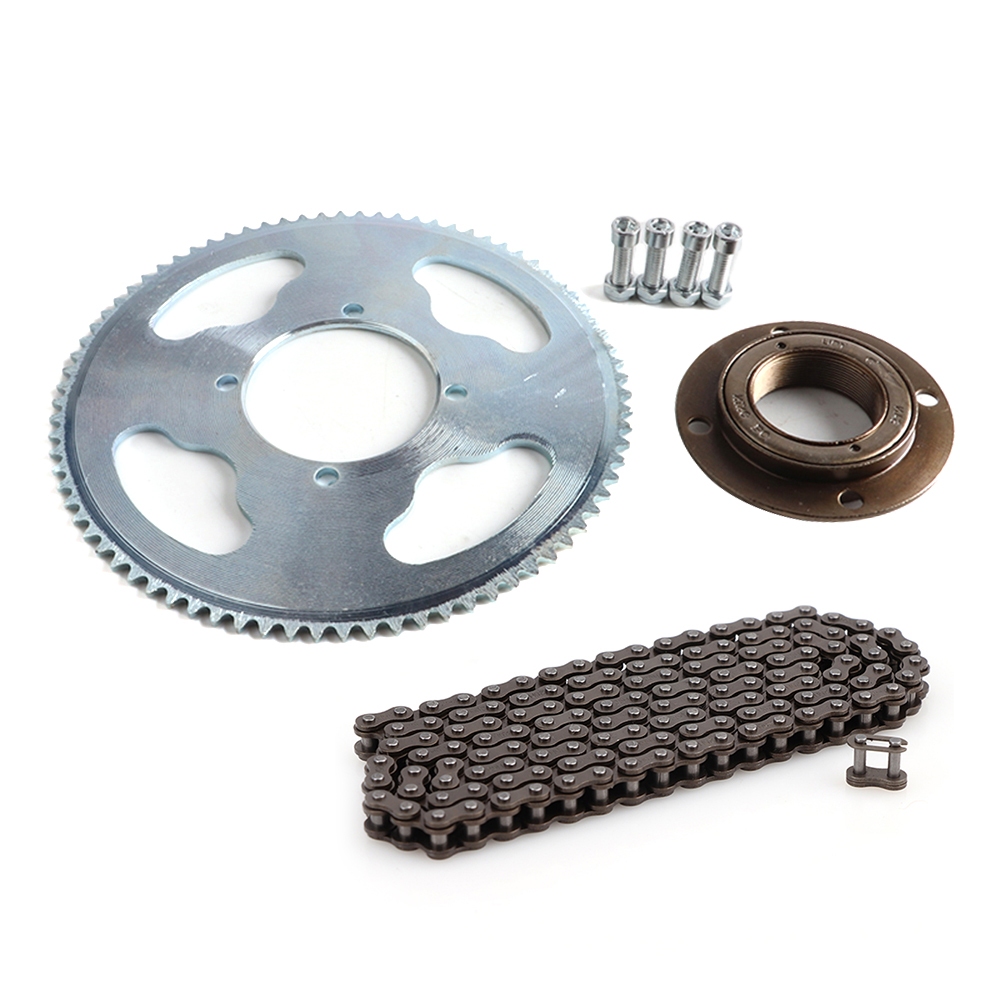 25H 80 Teeth Sprocket 158L Chain With Freewheel Connector Set Electric ...