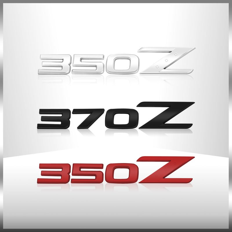 3D Metal 350Z 370Z Car Emblem Rear Trunk Badge Sticker Nameplate Decal ...