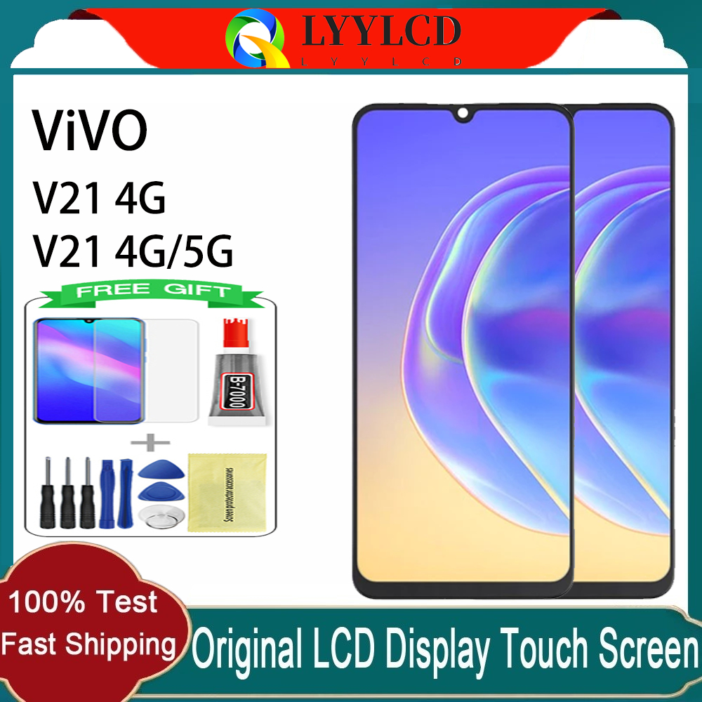 Original AMOLED Vivo V21 4G V21 5G V21e 4G LCD Display Touch Screen ...