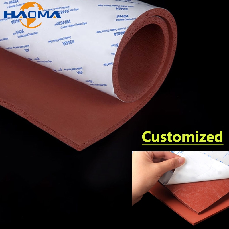 1Pc Adhesive Silione Foam Rubber Sheet Closed Cell Silicon Sponge High ...