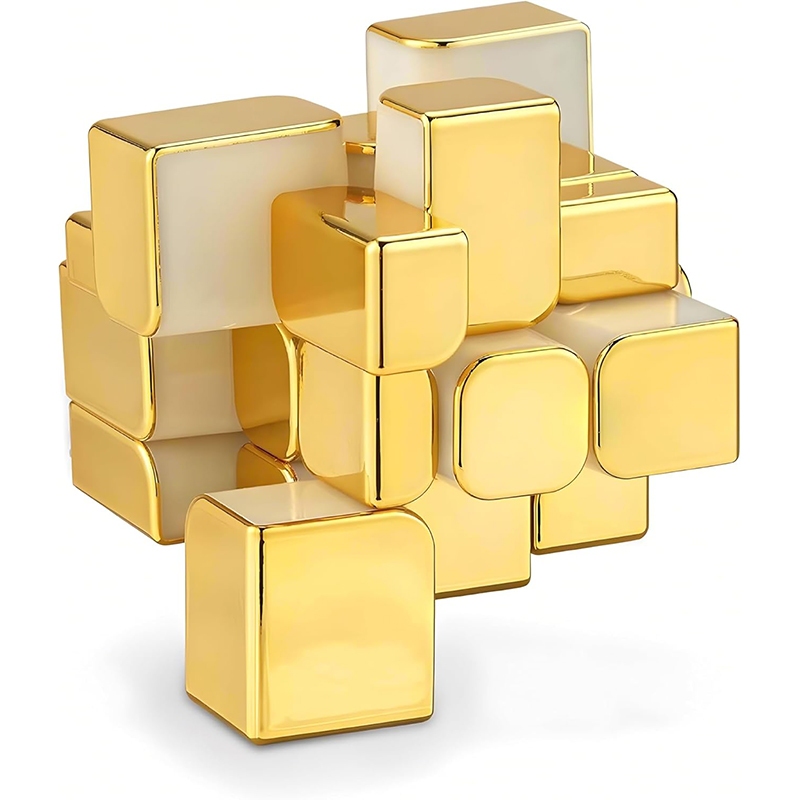 Mirror Cube Cyclone Boys Metallic 3x3 Magnetic Smooth Electroplating Cube Children’s Educational ...