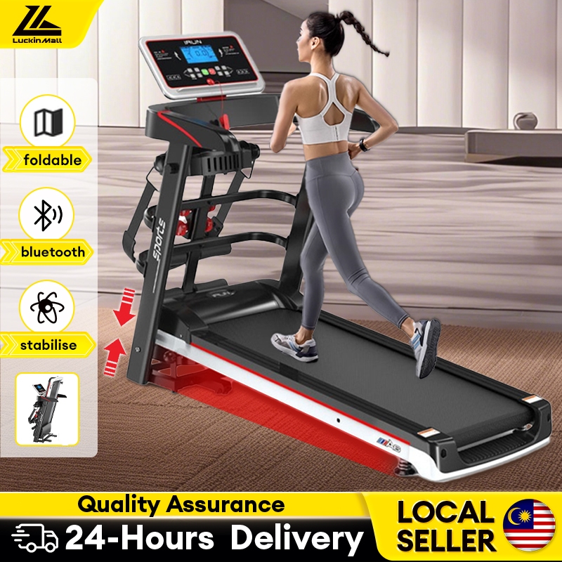 4.0HP Walking Treadmill With Handle Walking Pad Machine Jogging Multi ...