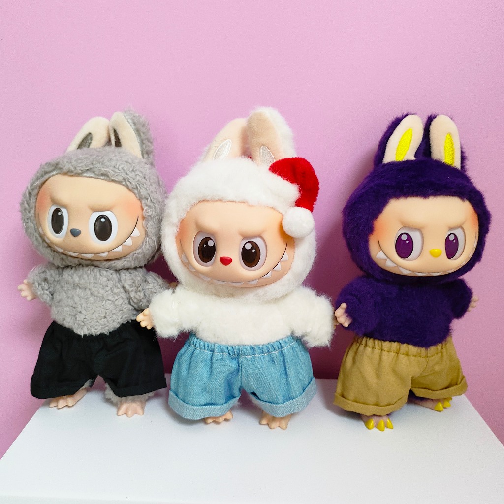 15cm 17cm Labubu clothes pants shorts Baby Three Cute Bunny Lulu pig ...