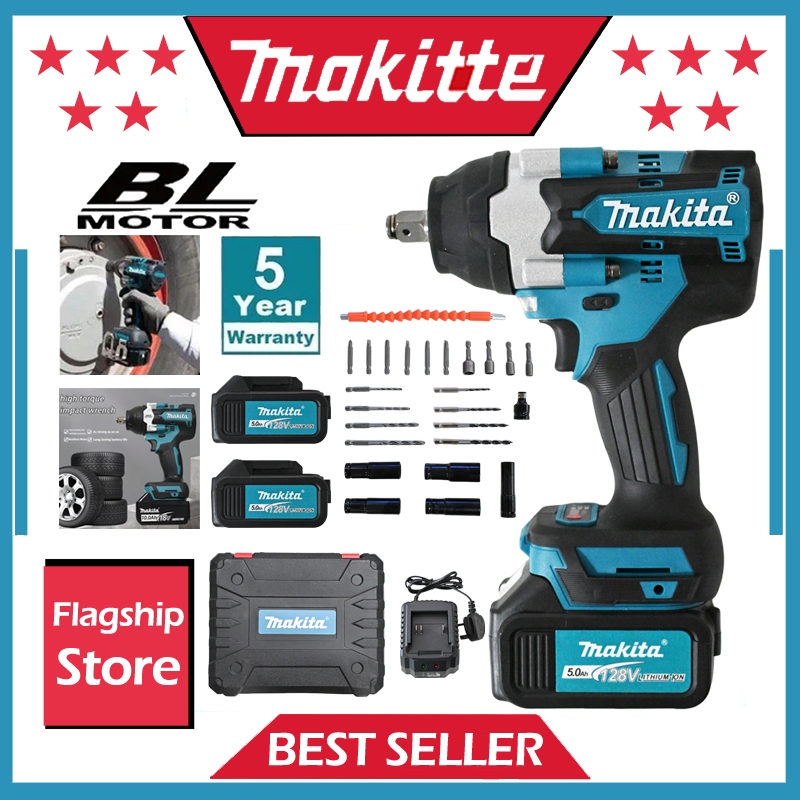 【Ship within 6 hours】With 25 Pcs Acessories Electric Cordless Impact ...