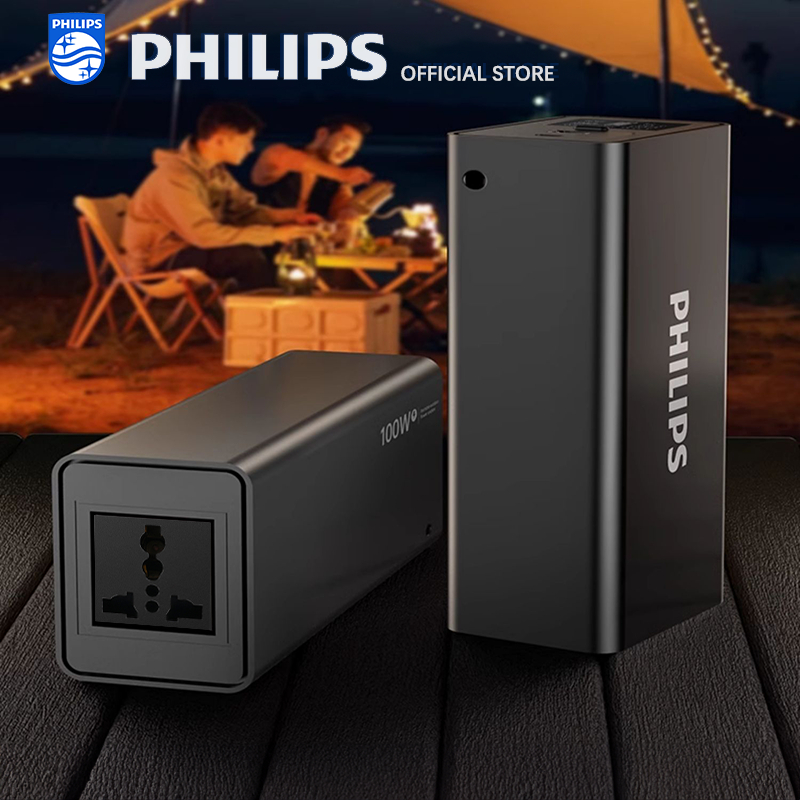 PHILIPS FORCES100 Portable Power Station | 100W (Surge 300W) | 100Wh (27000mAh) | Shopee Malaysia