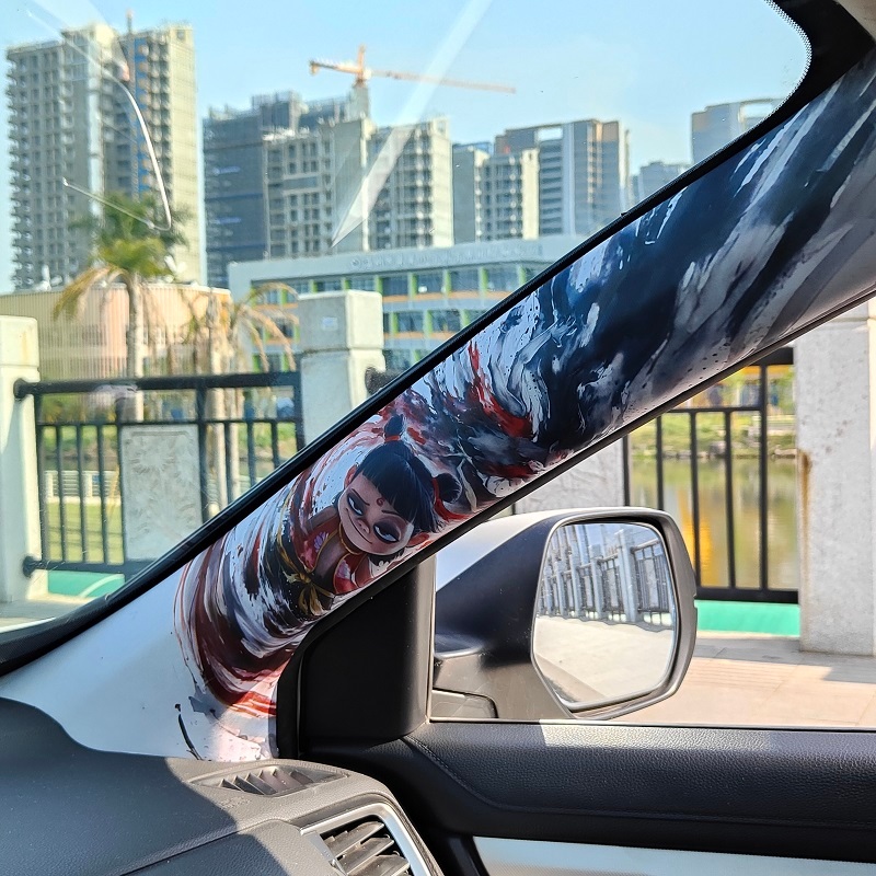 Car interiors renovated and remodeled ceilings and ABC columns, stylish ...
