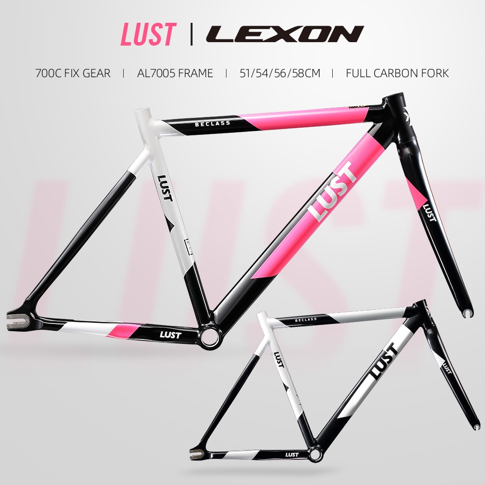 2025 LEXON FIXED GEAR FRAME SET AL6066 EXTRA LIGHT TRACK FRAME SET ...