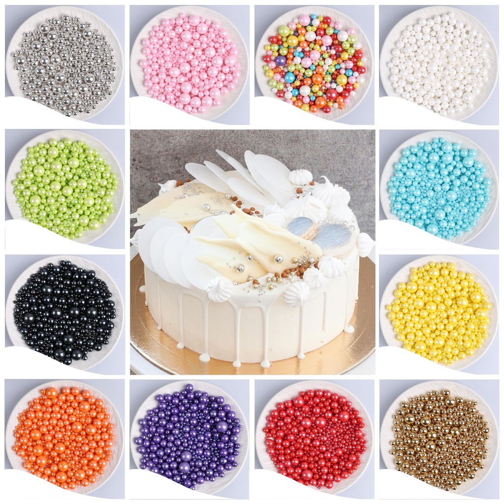 Edible Pearl Sugar Sprinkles Cake Decoration Sugar 30g Baking Edible ...