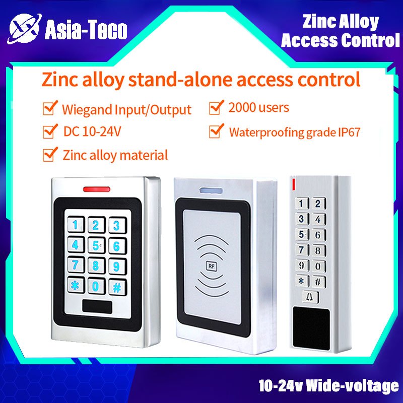 Door Access Control Keypad RFID Reader Wiegand input+output Electric ...