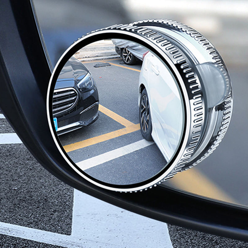 2PCS Universal Car Reversing Rearview Mirror 360 ° Adjustable Large ...