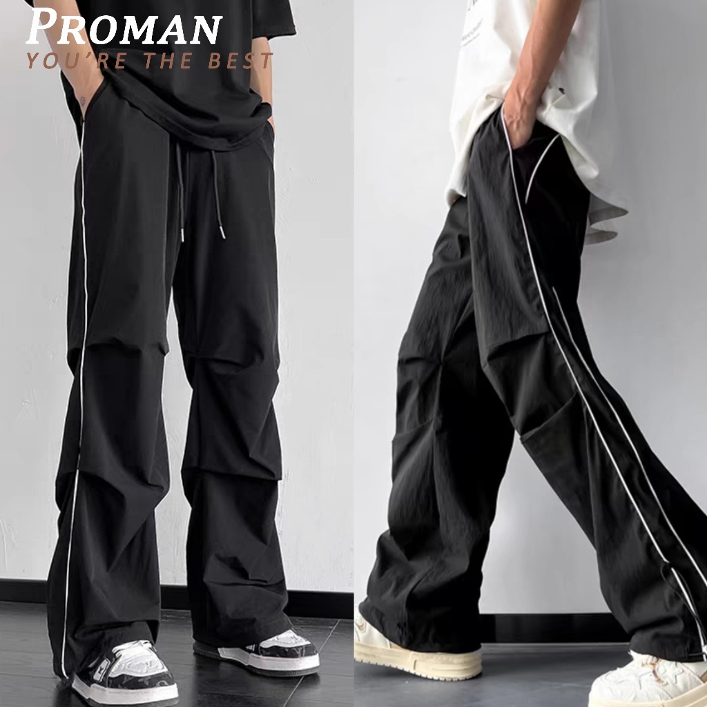 【READY STOCK】ProMan seluar slack lelaki Men Casual Men Trend Oversize ...
