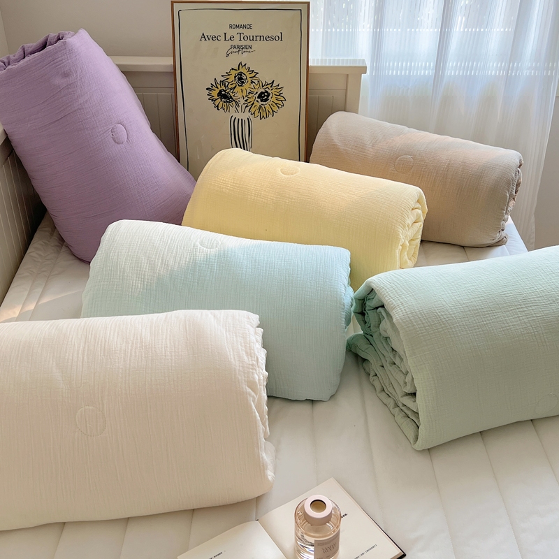 Macaron color Candy color Super soft water washing by summer Quilt Baby ...