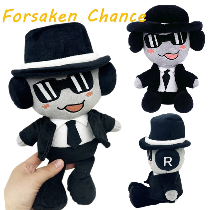 20/30CM Forsaken Chance Plush Stuffed Toys Doll Black Suit Figurine ...