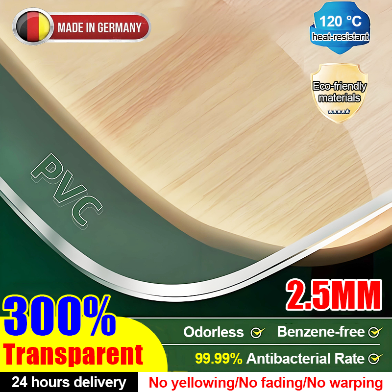 【24 hours delivery】 2.5mm thicknesses alas meja makan alas meja plastik ...