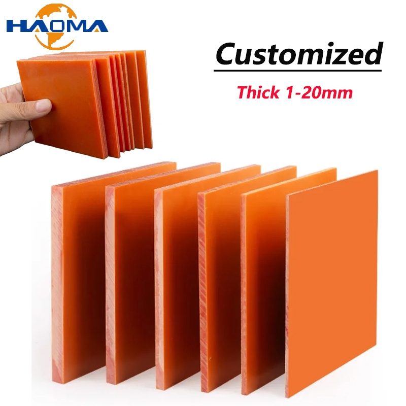 Orange Red Electrical Bakelite Plate Insulated Board Insulation ...
